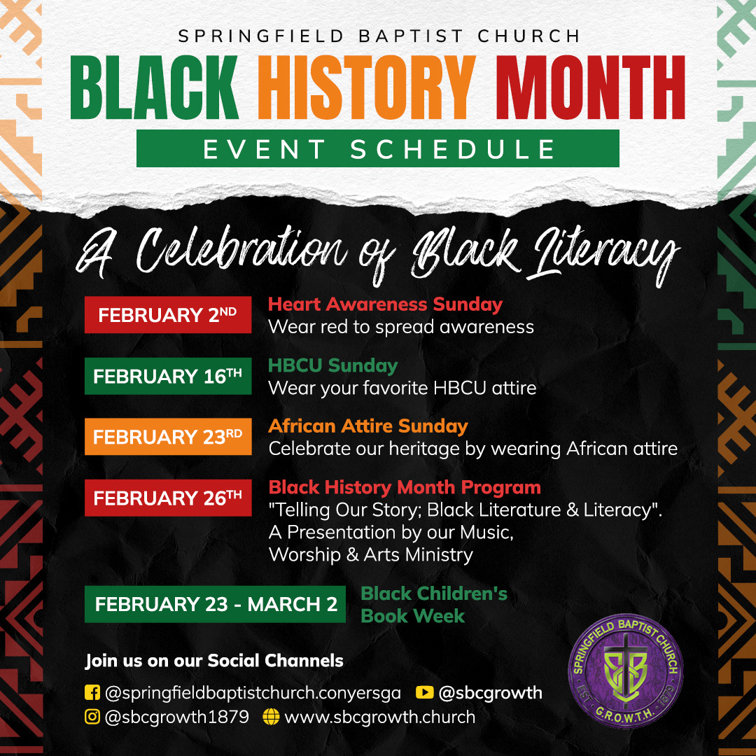 Springfield Baptist Church - Events